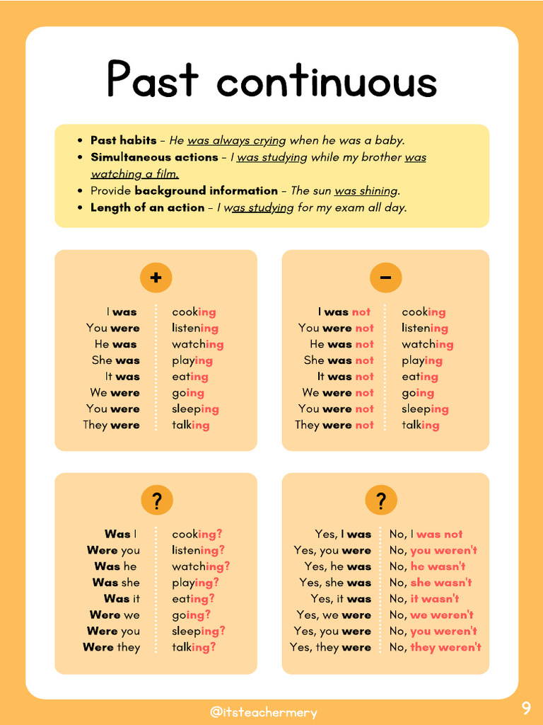 Past Continous | PDF