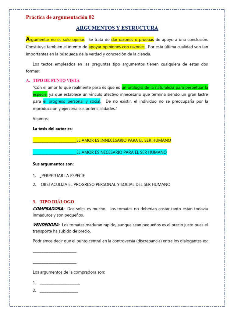 Argumentos y Estructura | PDF