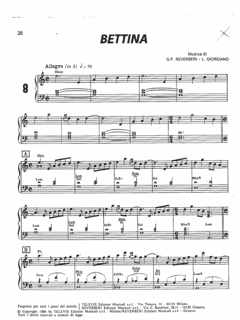 Rondo Veneziano - Bettina | PDF