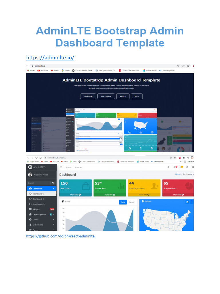 AdminLTE Bootstrap Admin Dashboard Template | PDF | Développement de ...
