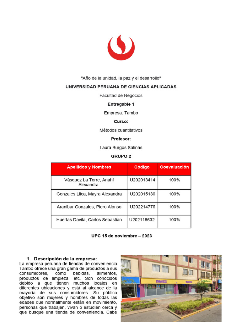 Colas Tambo Final | PDF