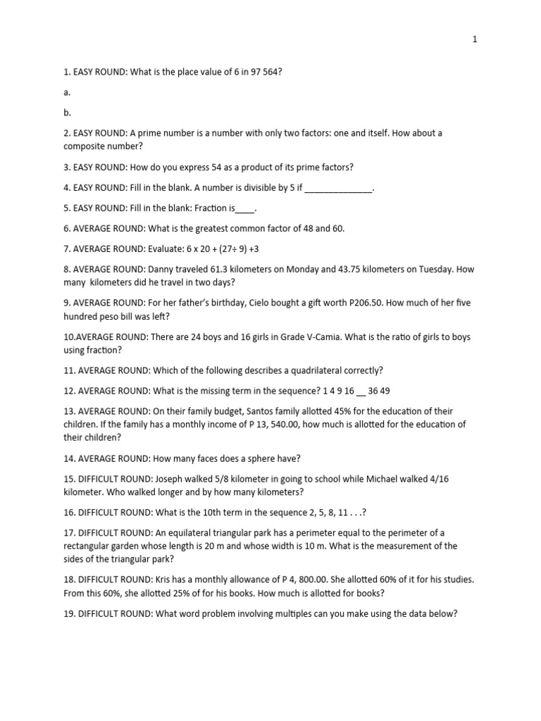 SEPTEMBER 26 Grade 8 Notes | PDF