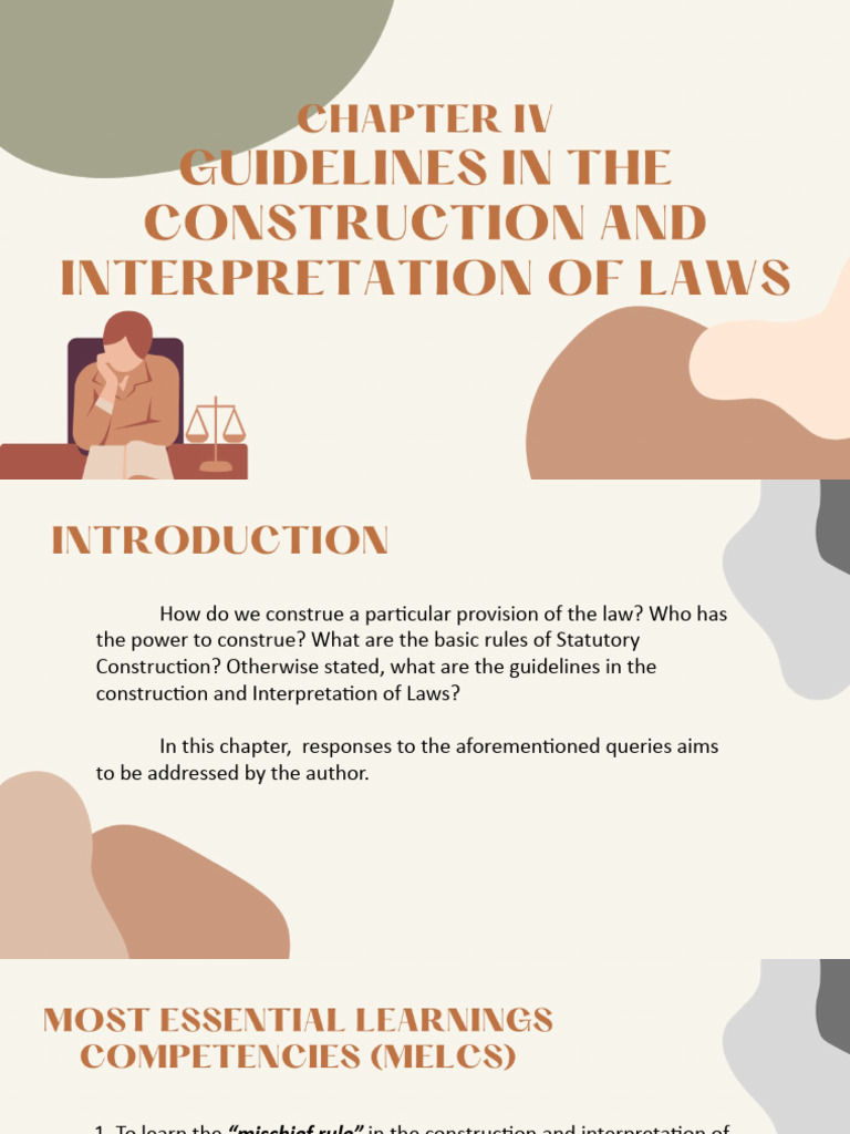 Chapter 4 Statcon 1 | PDF | Statutory Interpretation | Precedent