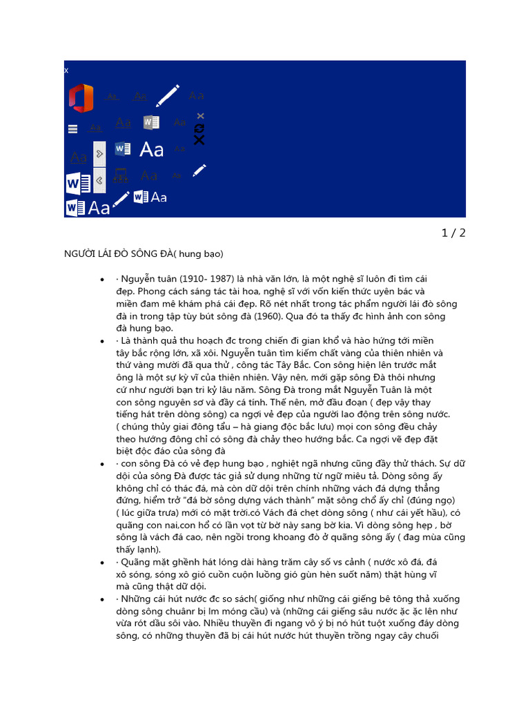 Hung B o Sông Đà | PDF