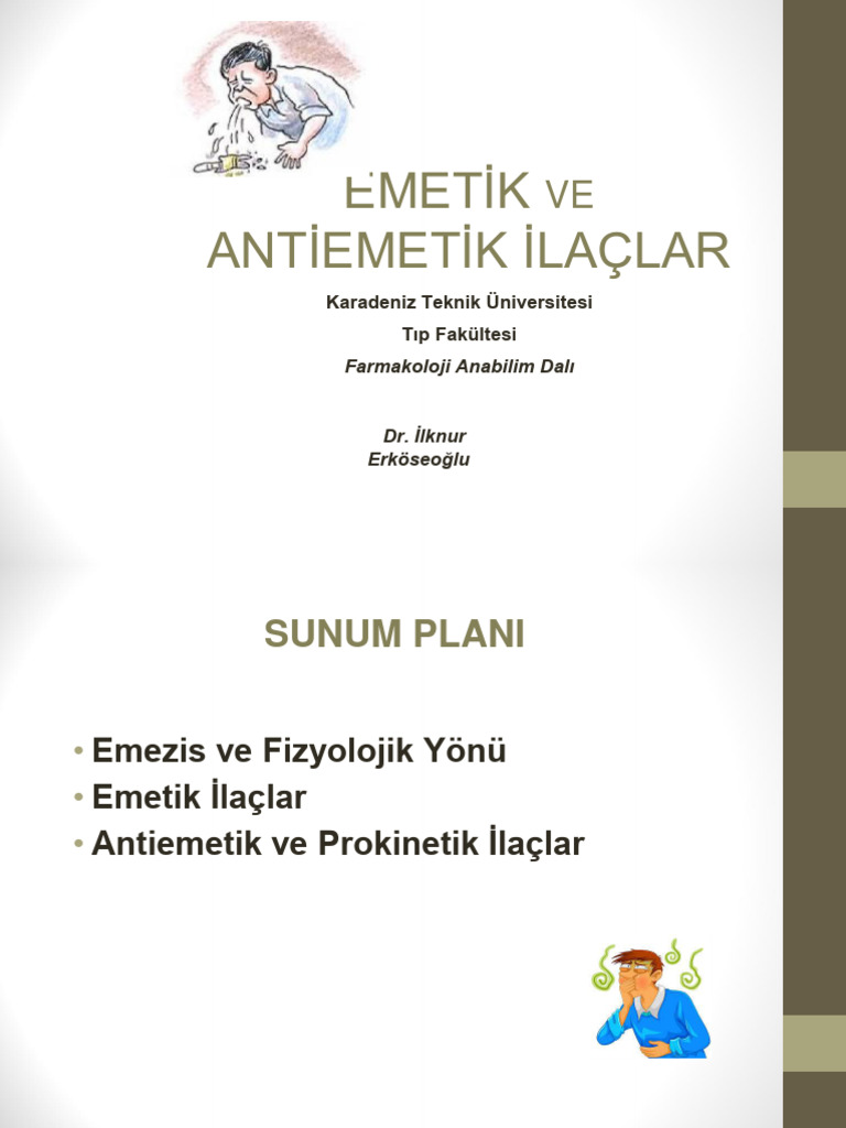 3 EMETİK VE ANTİEMETİKLER | PDF