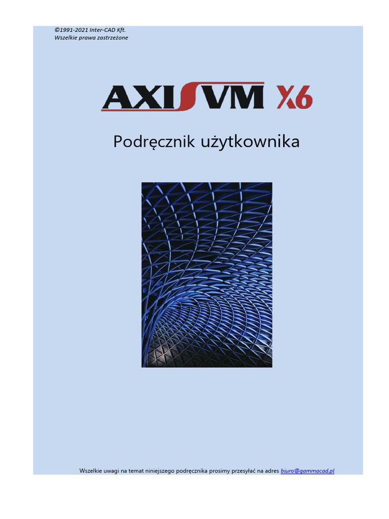 Axisvm x6 Podrecznik | PDF