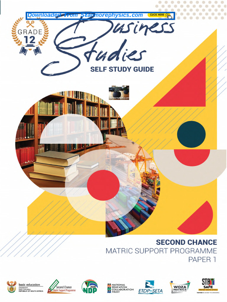 Business Studies Grade 12 Study Guide 2022 For P1 | PDF