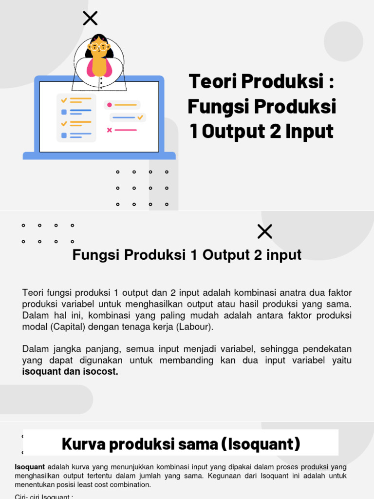 Teori Produksi (Fungsi Produksi 1 Output 2 Input Variabel) | PDF