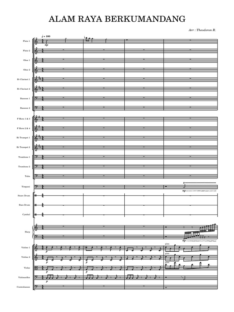 Alam Raya Berkumandang Print | PDF | Music Technology | Classical Music
