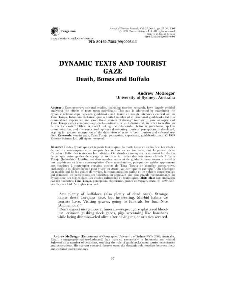 2000 - Dynamic Texts and Tourist Gaze Death Bones and Buf (Retrieved ...