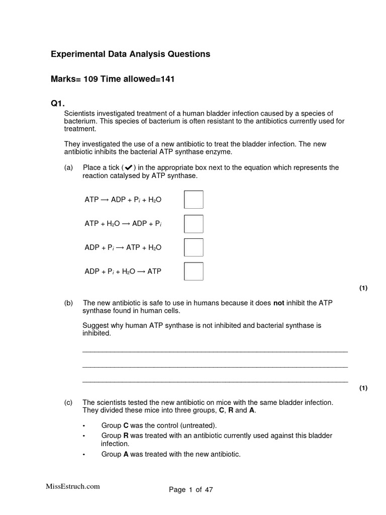 Experimental Data Analysis Pdf Ploidy Reproduction
