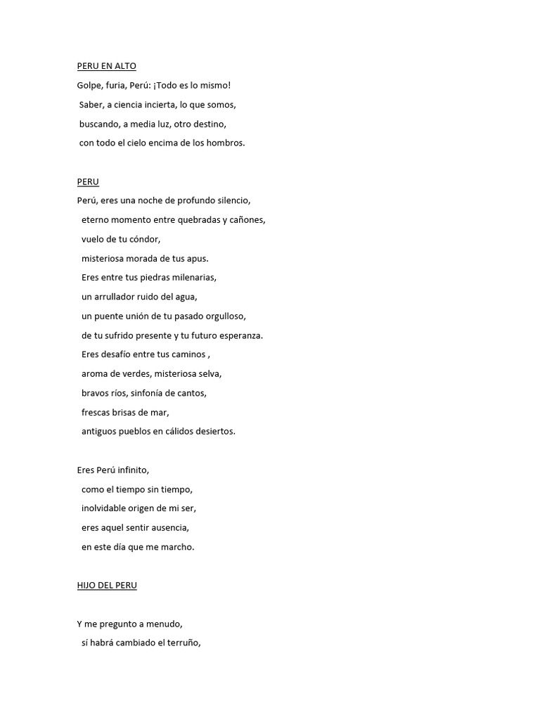 Poema - Identidad Cultural | PDF