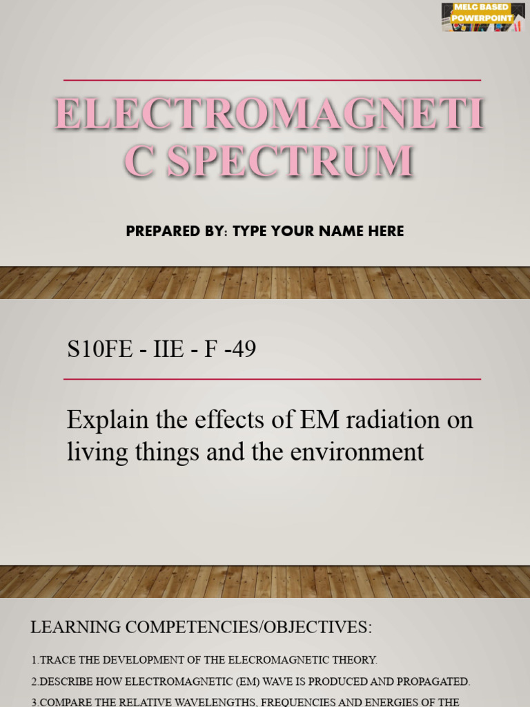 G10 Science Q2 W5 Effects of Electromagnetic | PDF | Electromagnetic Spectrum | Electromagnetic ...