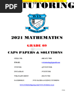 GP Maths Grade 8 Project 2022 TERM 3 QP and Memo | PDF | Elementary ...