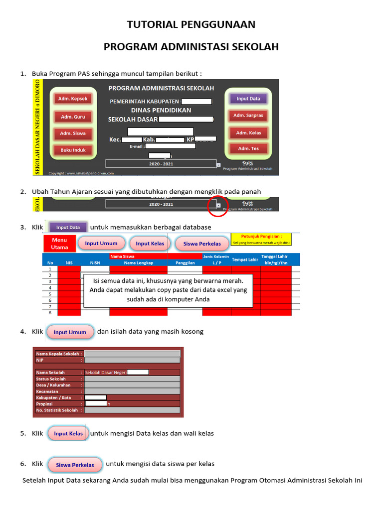 Tutorial Penggunaan Pas | PDF