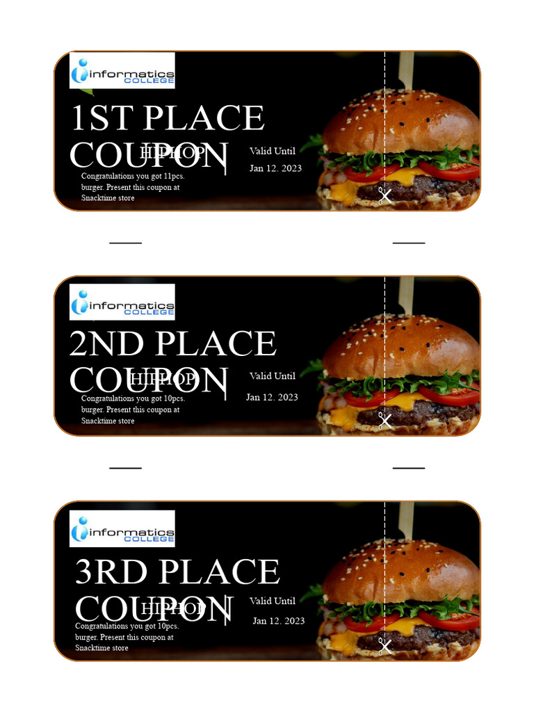 Winner Coupon Sample | PDF