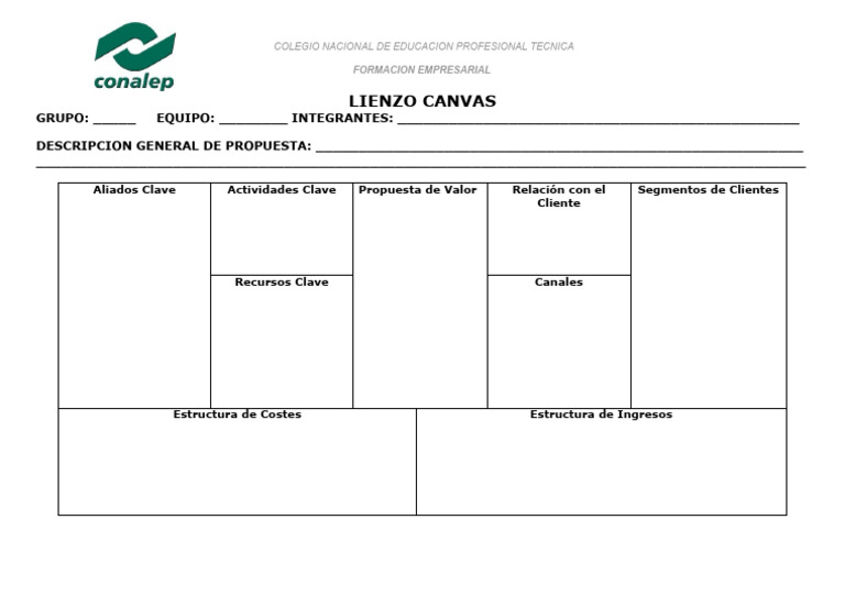 Ejemplo de Lienzo Canvas | PDF