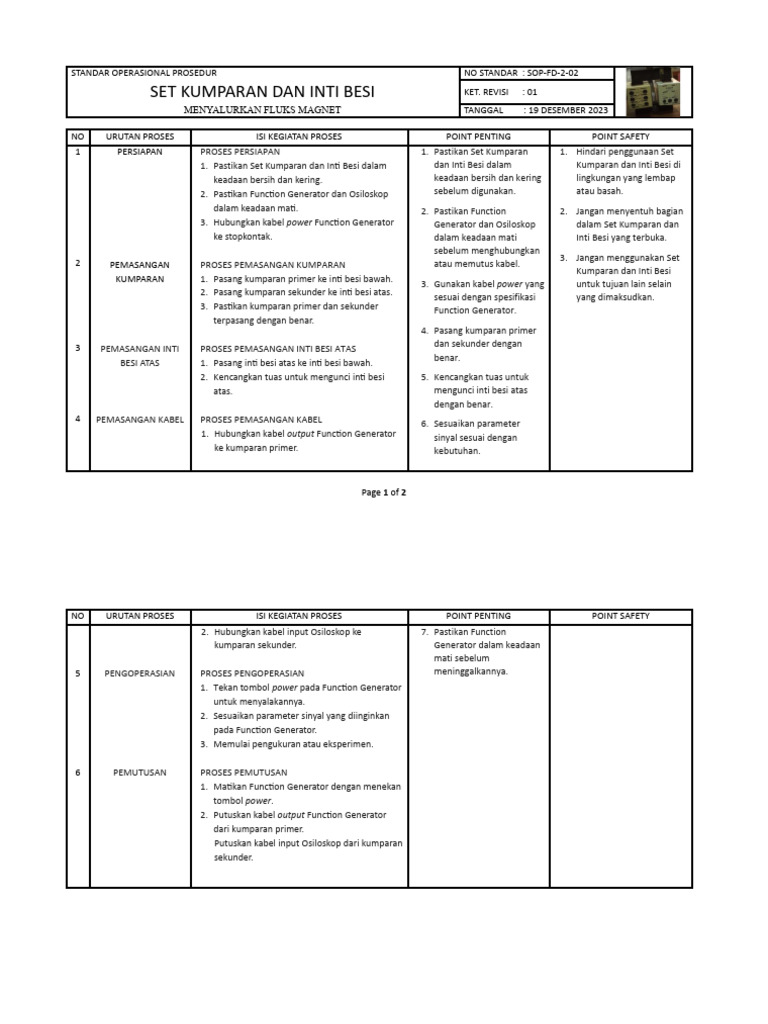 Set Kumparan Dan Inti Besi | PDF