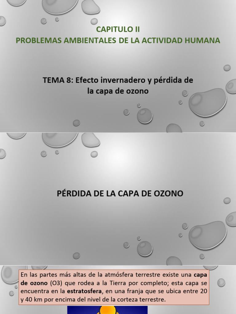 Tema 8. - Efecto Inv - Perdida Capa Ozono - GM | PDF | Gases de efecto invernadero ...