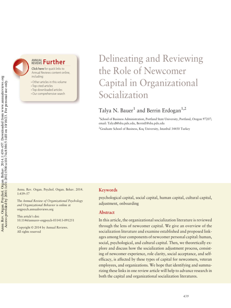 Bauer and Erdogan - 2014 - Delineating and Reviewing The Role of ...