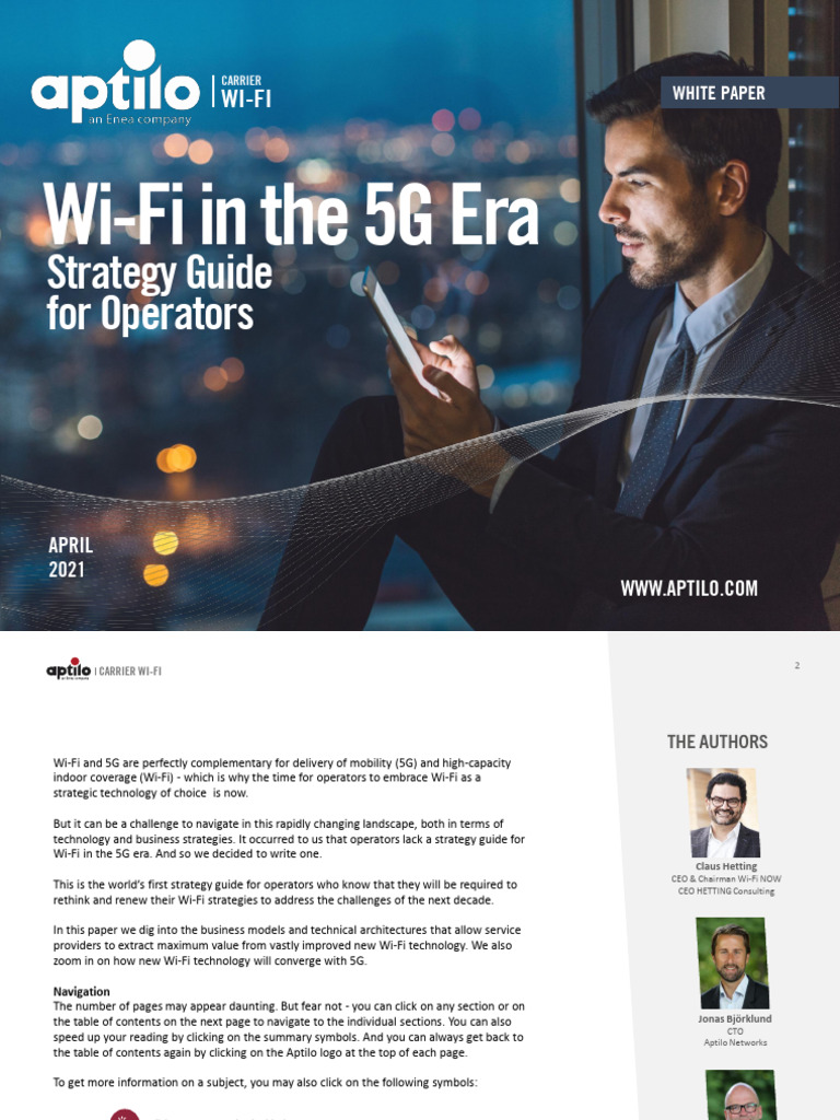 Wi Fi in The 5G Era Strategy Guide For Operators v1 04 21 | PDF | Wi Fi ...