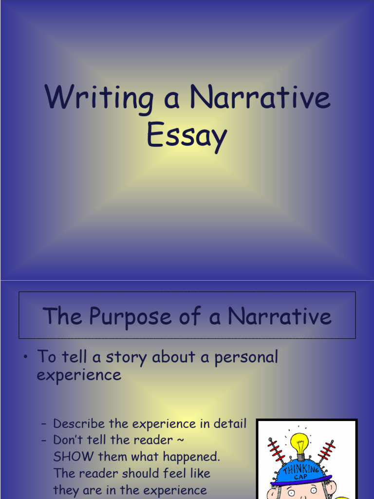Writing A Narrative Essay 2017 | PDF | Experience | Narrative