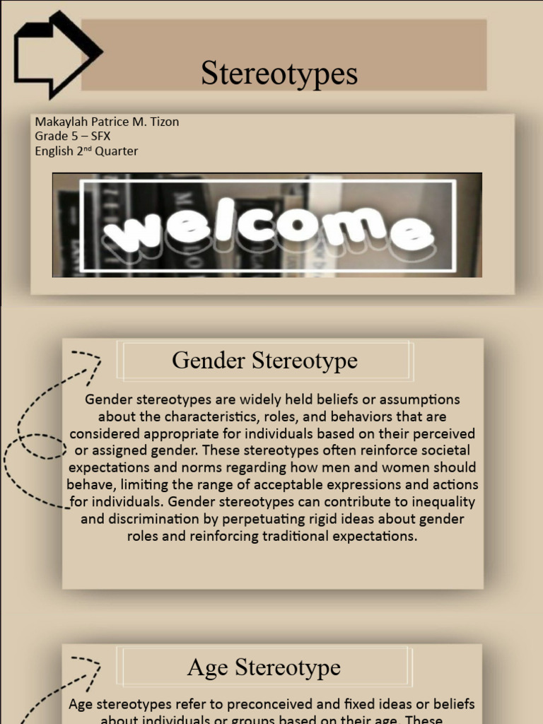 Stereotypes | PDF | Stereotypes | Gender