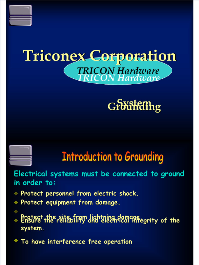 Triconex Grounding and Safety Training | PDF | Computing | Electrical ...