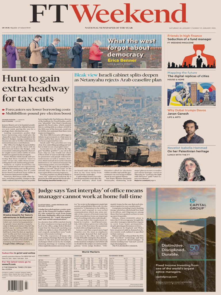 Financial Times UK 20 - 01 - 24 | PDF