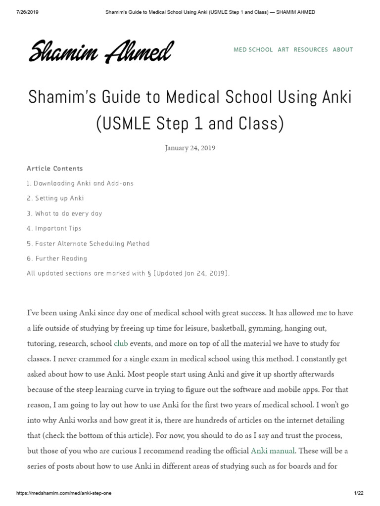 Shamim's Guide - Intro To ANKI | PDF | Computing | Software