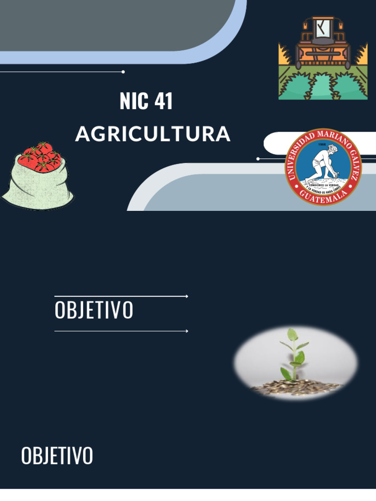 NIC 41 Presentacion | PDF | Agricultura | Cosecha