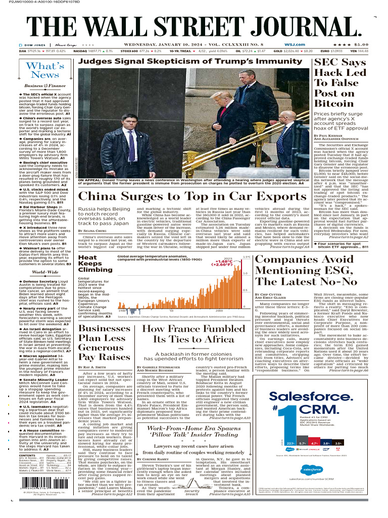 WSJ_1001 - true pdf | PDF | Boeing | Exchange Traded Fund