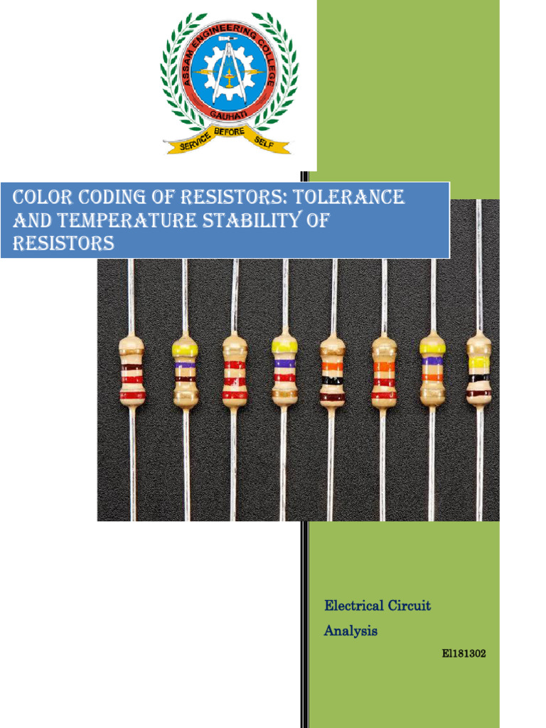 A Report On Color Coding of Resistors | PDF