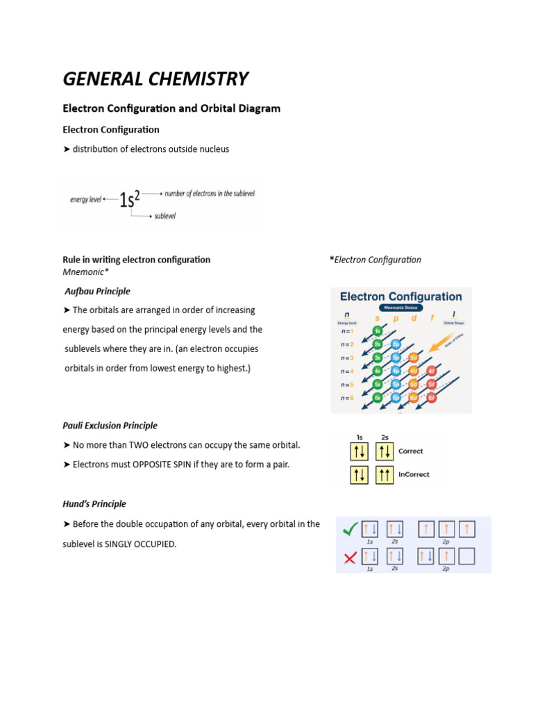 General Chemistry Review | PDF | Chemical Polarity | Electron Configuration