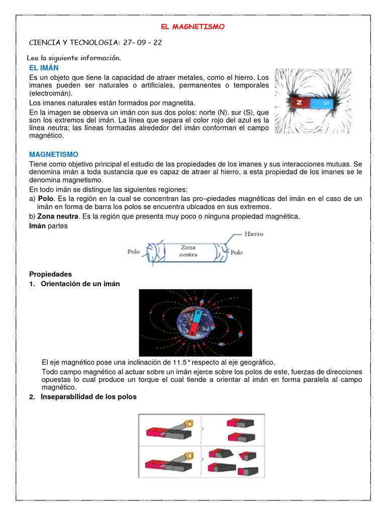 El Magnetismo | PDF | Hogar, jardinería y bricolaje