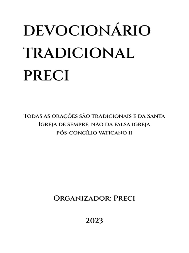 Devocionário de Preci Definitivo | PDF