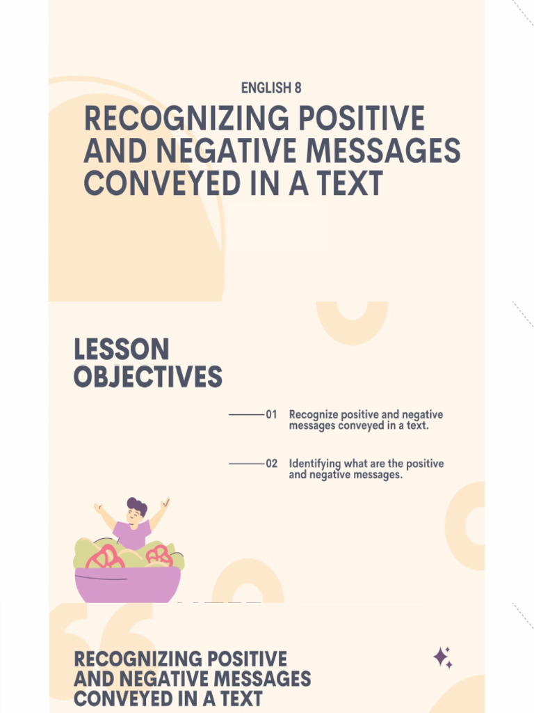 L5 - Recognize Positive and Negative Messages | PDF