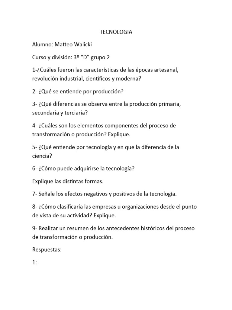 Tecnologia 2 | PDF | Conocimiento | Economias