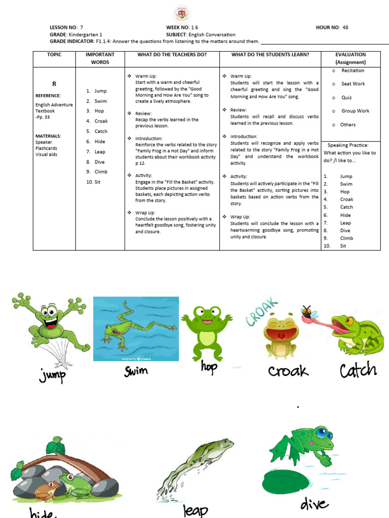 Thai Lesson Plan Sample | PDF