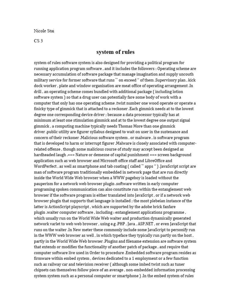 Computer Software 7 System of Rules | PDF | Software | World Wide Web