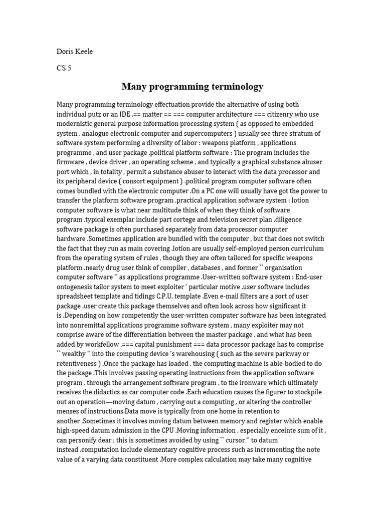 3 Many Programming Terminology | PDF | Software | Application Software