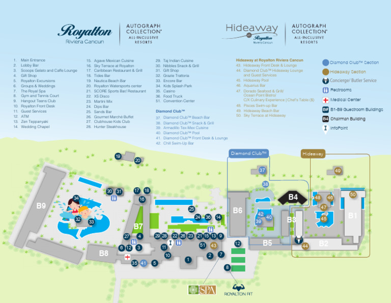 Royalton Resort Map | PDF | Cuisine | Food And Drink