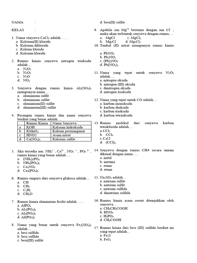 Soal Tata Nama | PDF