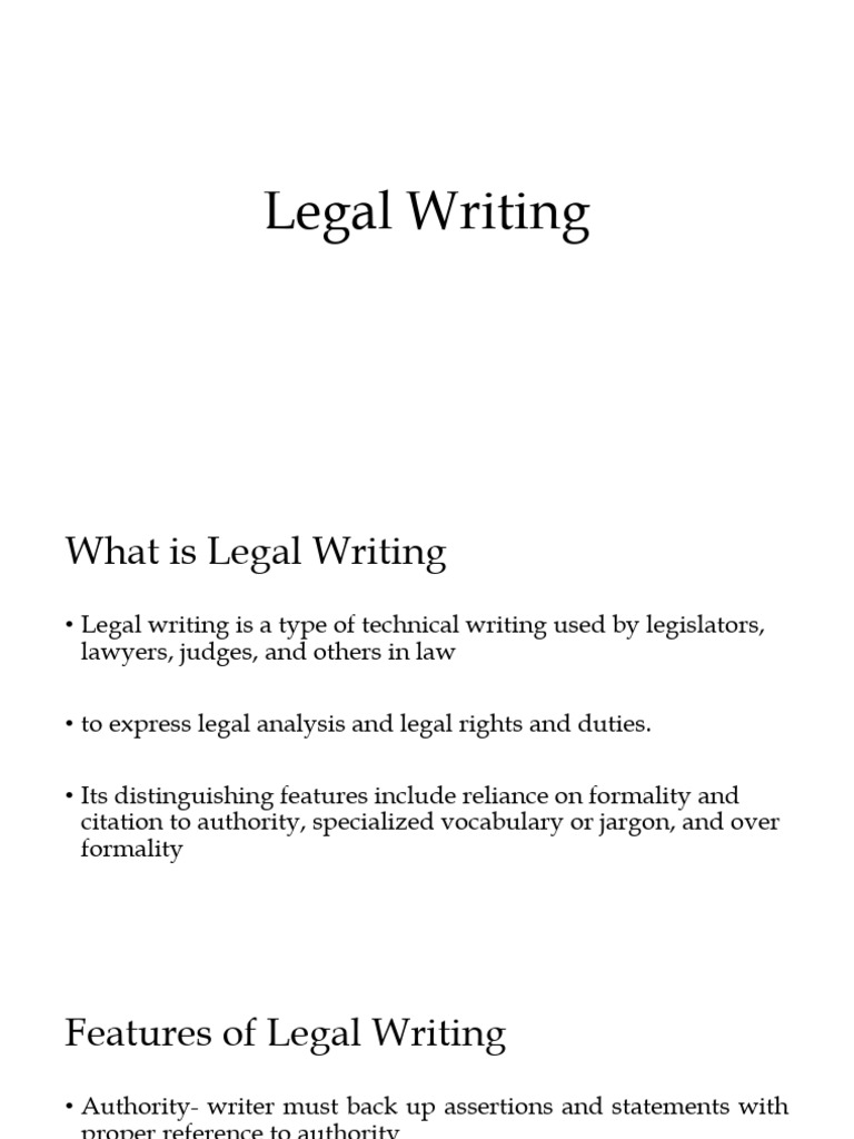 Introduction to Legal Writing Essentials | PDF | Derivative Work ...