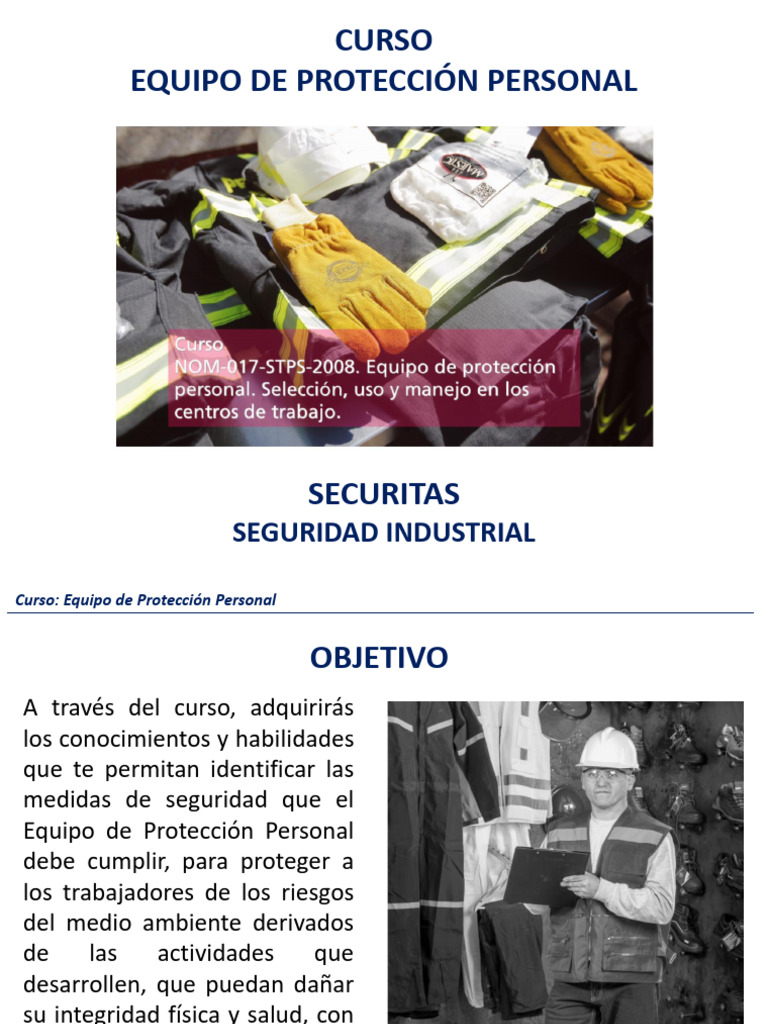 Securitas Curso. - Equipo de Protección Personal | PDF | Soldadura | Construcción