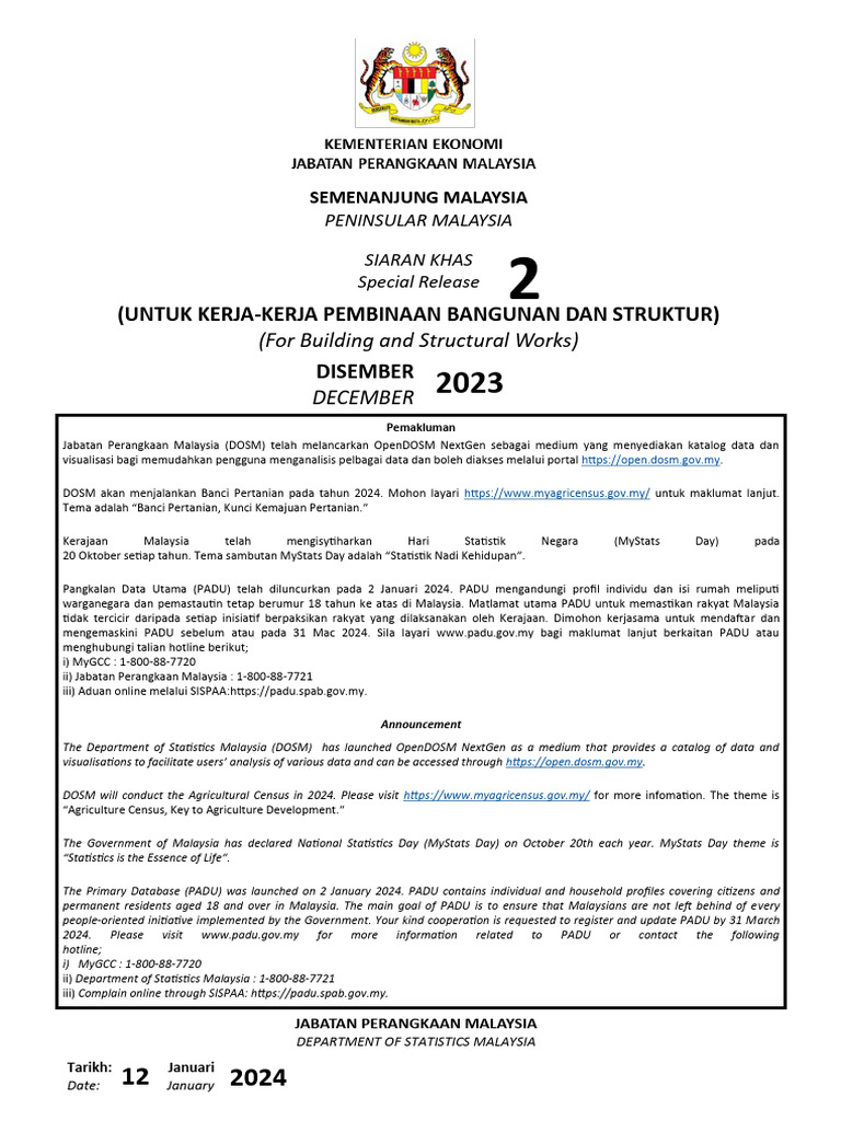 Siaran Khas 1 (SM) Disember 2023 | PDF