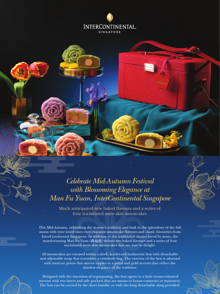 InterContinental Singapore 2023 Mooncake Price List | PDF | Cuisine | Foods