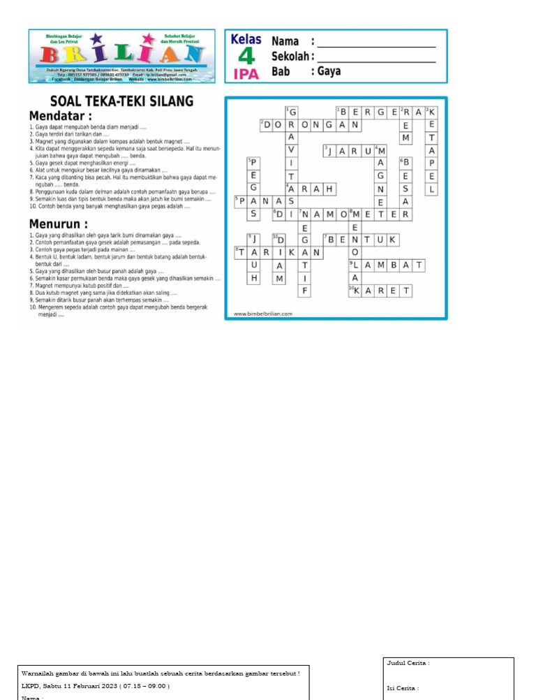 LKPD Tts Kls 4 | PDF