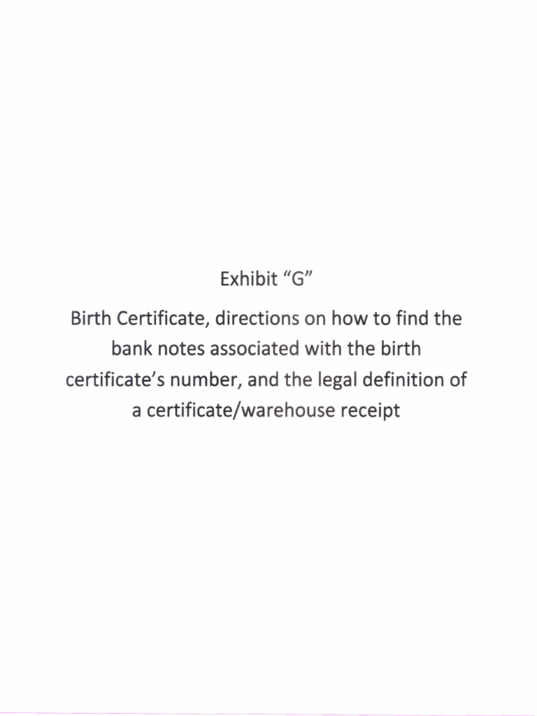 Birth Certificate Bank Note Assoc BC Warehouse Rec0001 | PDF