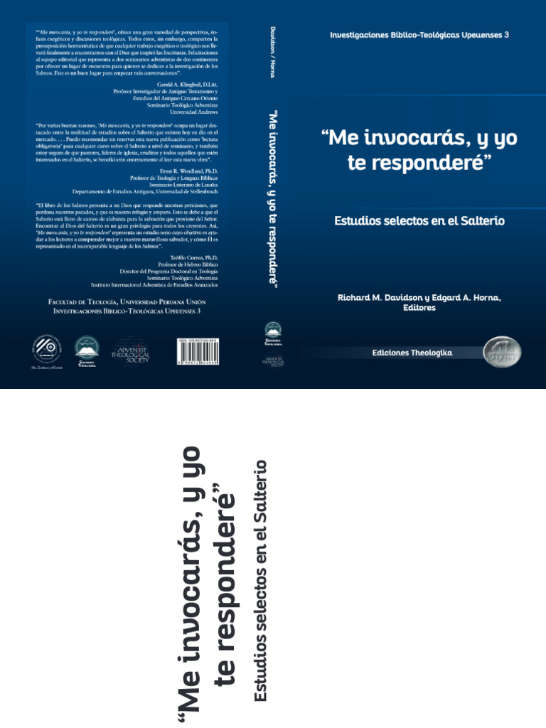 ME INVOCARÁS Y YO TE RESPONDERÉ. Estudios Selectos en El Salterio ...